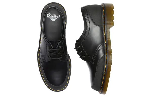 Dr. Martens 1461 Guard Panel Leather Shoes - Black