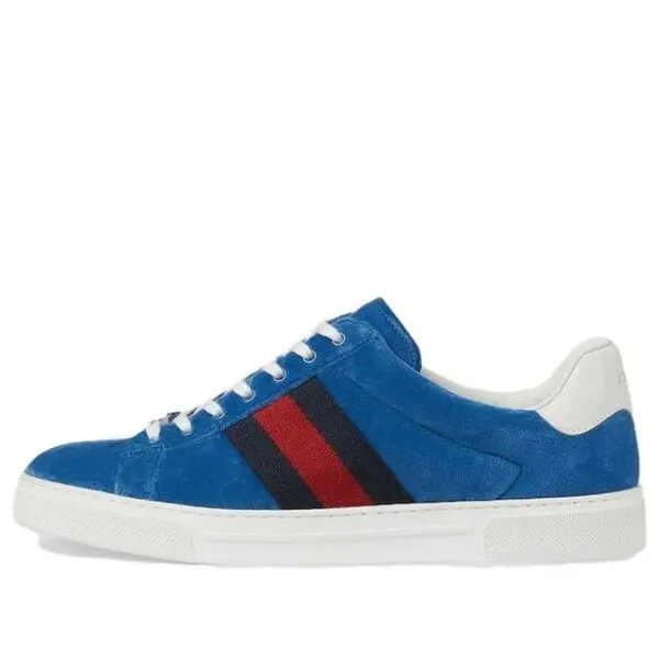 Gucci Ace Velvet Sneakers - Blue/white/red