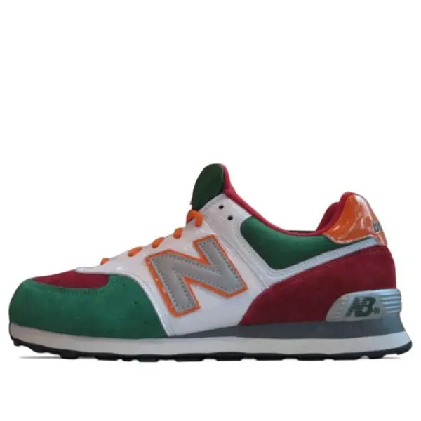 NEW BALANCE 574 '7-eleven' Sneakers - Green/orange/red