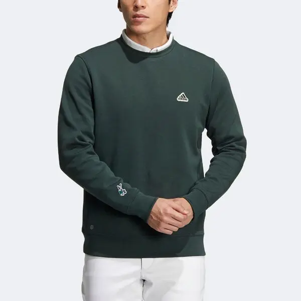 Adidas Long Sleeve Crewneck Pullover With Logo Detail