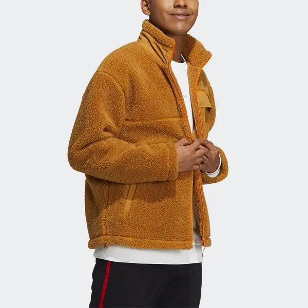Adidas Neo Casual Stand Collar Zip-up Fleece Jacket