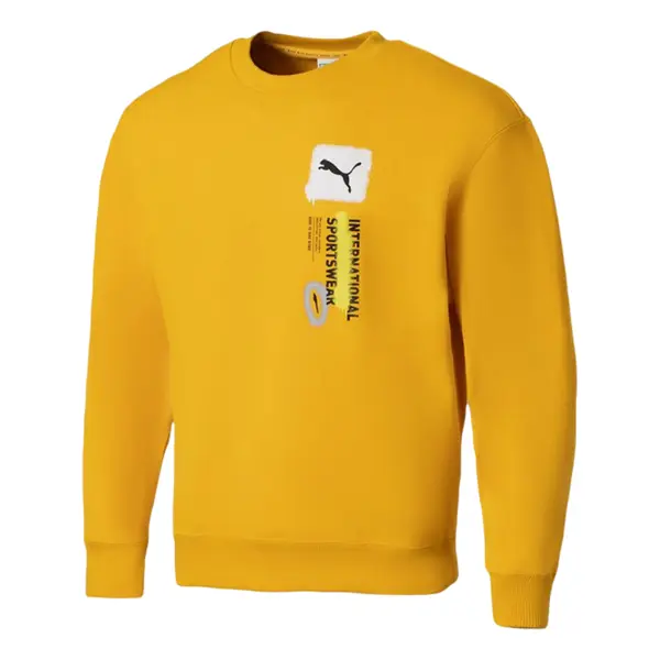 PUMA Logo International Sportswear Sweatshirt - Yellow