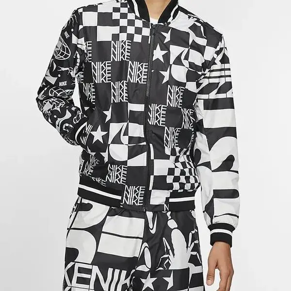 Nike Checkerboard Graphic Bomber Jacket