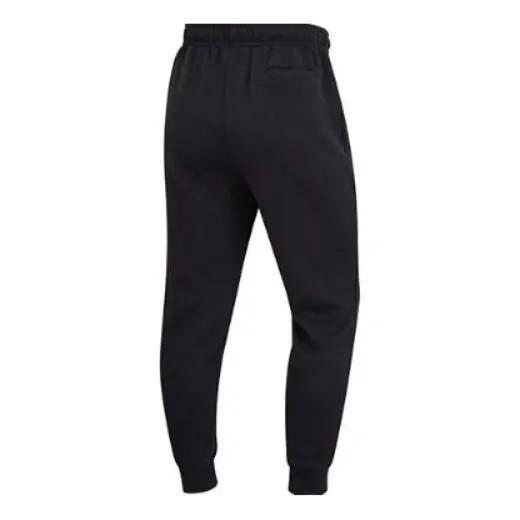 JORDAN Logo Printing Fleece Lined Stay Warm Drawstring Bundle Feet Sports Pants/trousers/joggers Black - Default Color