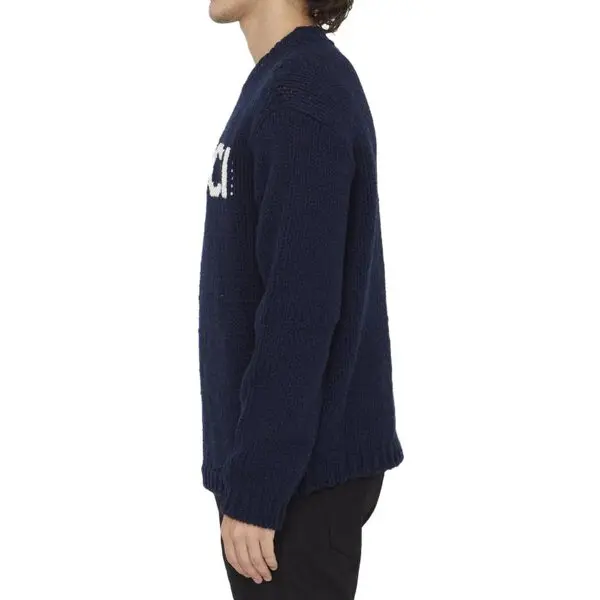 Gucci Wool Jumper With Intarsia Logo