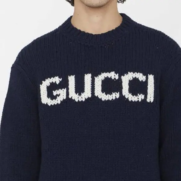 Gucci Wool Jumper With Intarsia Logo
