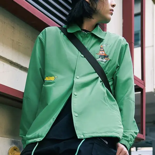 LI-NING X Persue Cartoon Graphic Long Sleeve Jacket - Green