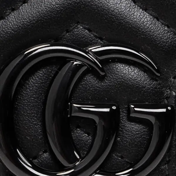 Gucci Gg Marmont Matelasse Super Mini Bag - Black