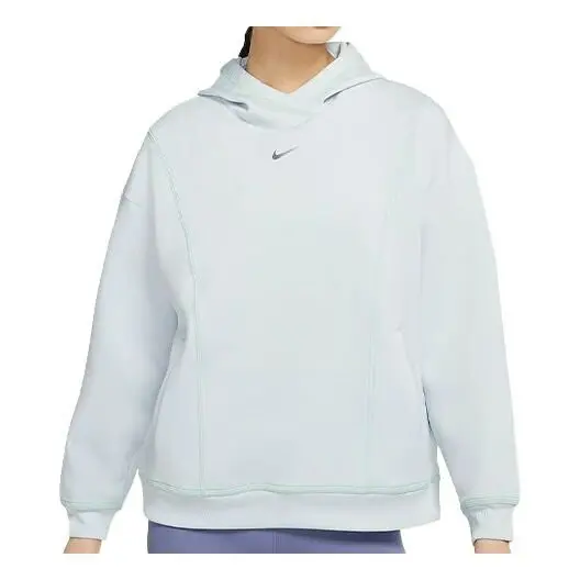 Nike Pro Sports Training Knit Hoodie White Gold Color - Default Color