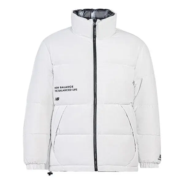 NEW BALANCE Quilted Down Jacket - White