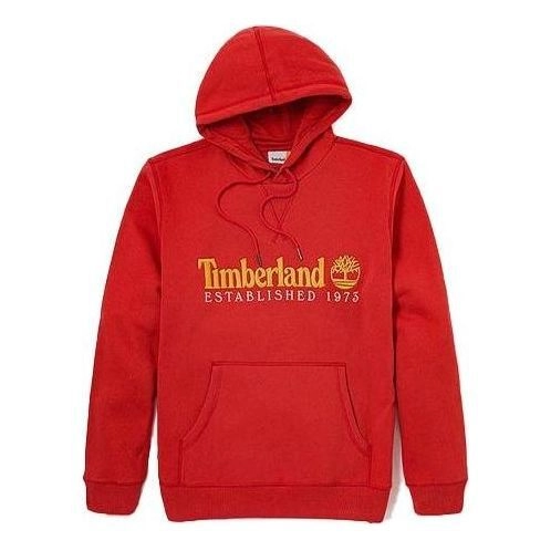 Timberland 50th Anniversary Drawstring Hoodie - Red/yellow