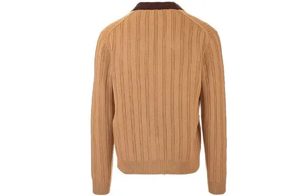 Gucci Rib Knit Wool Cardigan