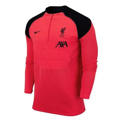 Nike Liverpool Vaporknit Strike Winter Warrior Half Zip Training Top - Red