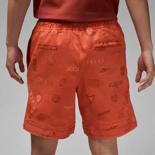 JORDAN Flight Heritage All-over Print Shorts - Light Sienna