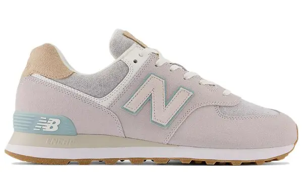 NEW BALANCE 574 "grey Aqua Gum" Athletic Sneakers - Gray/blue