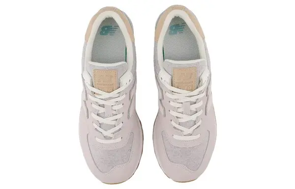 NEW BALANCE 574 "grey Aqua Gum" Athletic Sneakers - Gray/blue