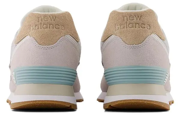 NEW BALANCE 574 "grey Aqua Gum" Athletic Sneakers - Gray/blue