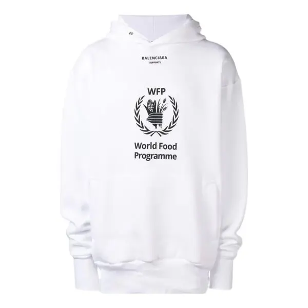 Balenciaga X World Food Programme Hoodie - White/black