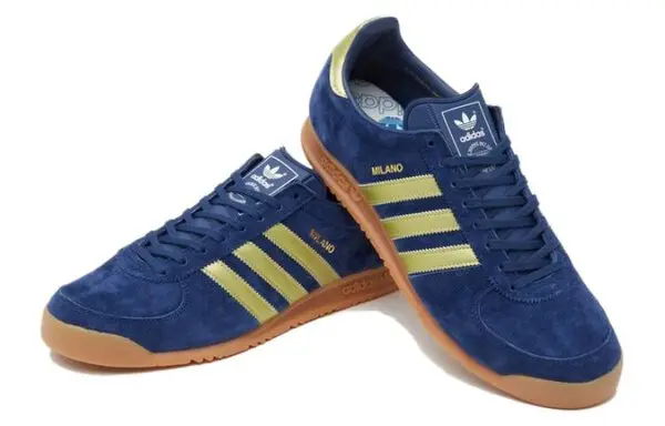 Adidas Milano Og X Size? Exclusive Navy Gold Athletic Shoes - Navy/gold