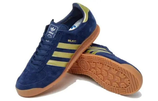 Adidas Milano Og X Size? Exclusive Navy Gold Athletic Shoes - Navy/gold