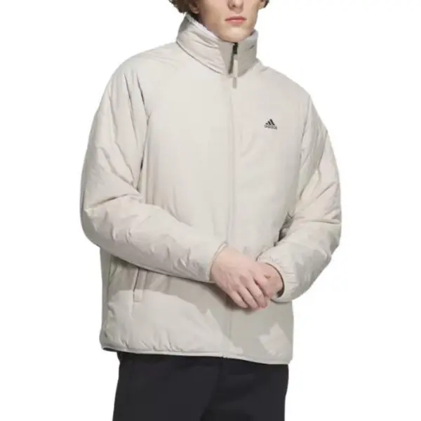 Adidas Sherpa Reversible Padded Jacket - White/beige