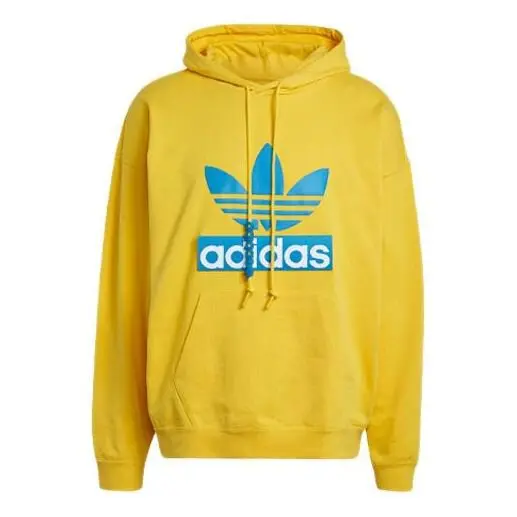 Adidas Originals Big Trefoil Logo Hoodie - Yellow