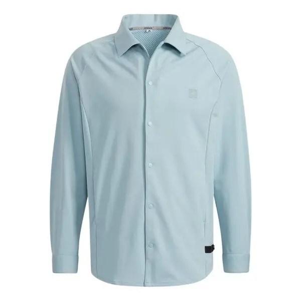 Adidas Solid Color Breathable Long Sleeves Magic Grey Shirt - Default Color