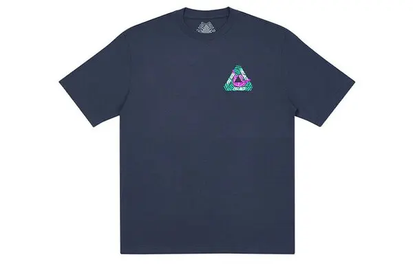 PALACE Tri-zooted Shakka Round Neck Short Sleeve Navy - Blue