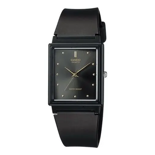 Casio Quartz Analog Watch With Black Dial And Strap - Blackblack