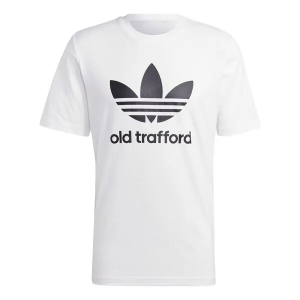 Adidas Originals Manchester United Og Trefoil T-shirt 'white - White/black
