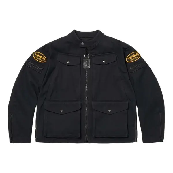 Supreme X Vanson Leathers Cordura Jacket - Black