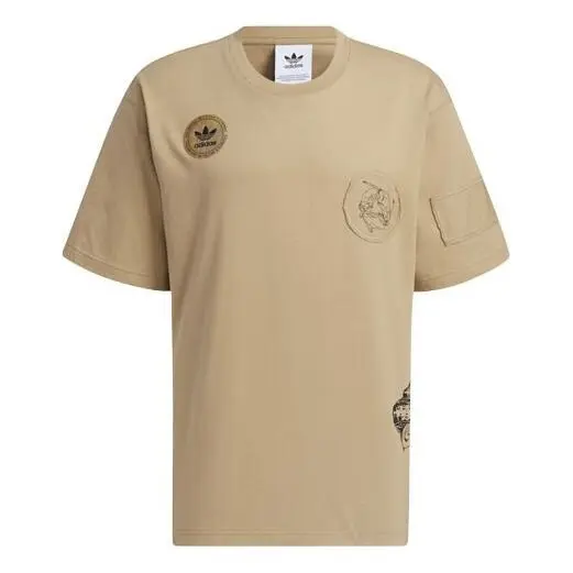 Adidas Originals Pattern Logo Round Neck Short Sleeve - Default Colorway