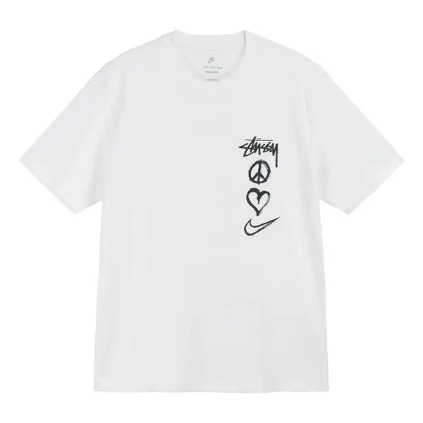 Nike X Stussy Peace Love Swoosh T-shirt Asia Sizing 'white - Multi-color