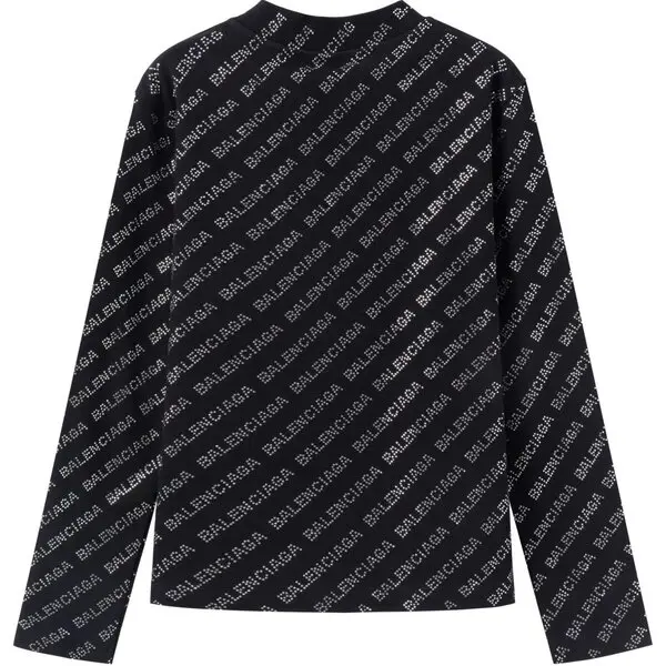 Balenciaga Allover Logo Knit Sweater