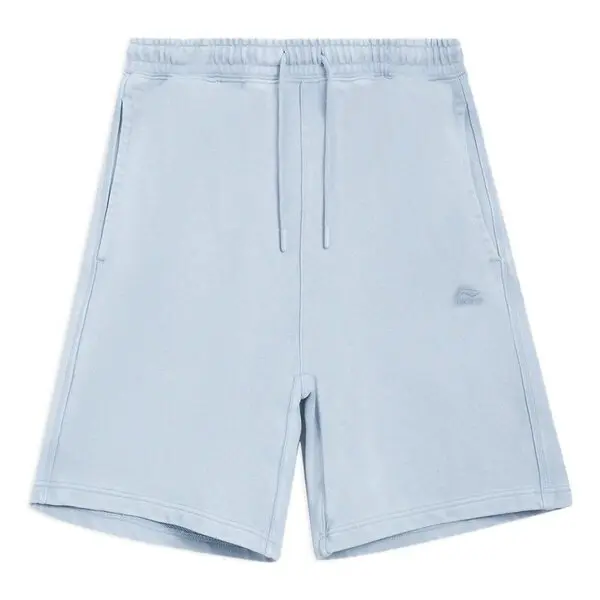 LI-NING Embroidered Shorts - Light Blue
