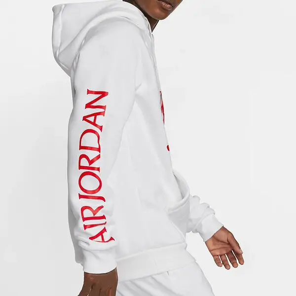 JORDAN Jumpman Classics Logo Fleece Pullover - White