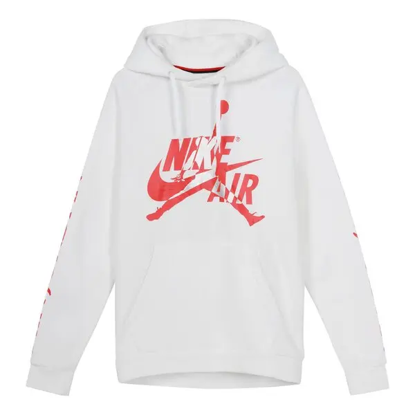 JORDAN Jumpman Classics Logo Fleece Pullover - White