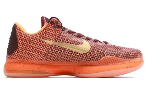 Nike Kobe "silk" Basketball Sneakers - Goldyellowgold/red