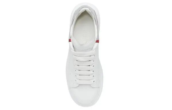 Alexander McQueen Oversized Sneakers - White/silver/red