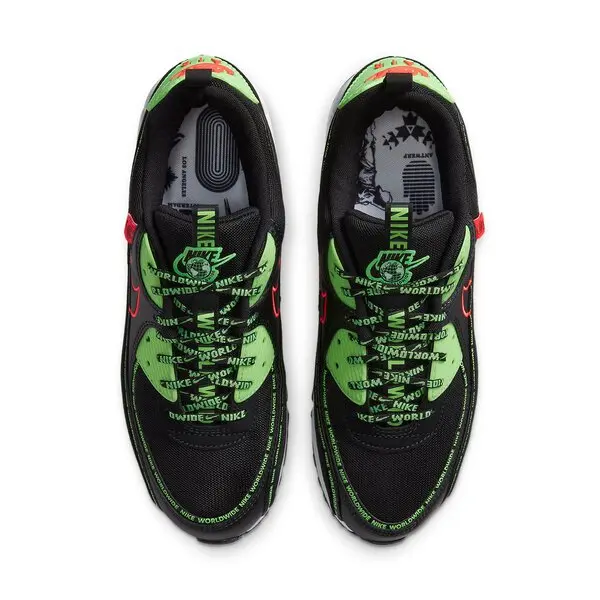 Nike Max 90 Worldwide Low Top Sneakers - Black
