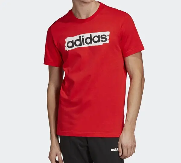 Adidas Alphabet Logo Sports Short Sleeve