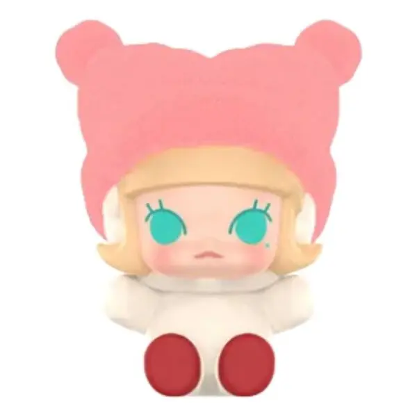POP MART Pop Bean Fluffy And Cozy Figure Molly Snug Knit Hat - Multi-color