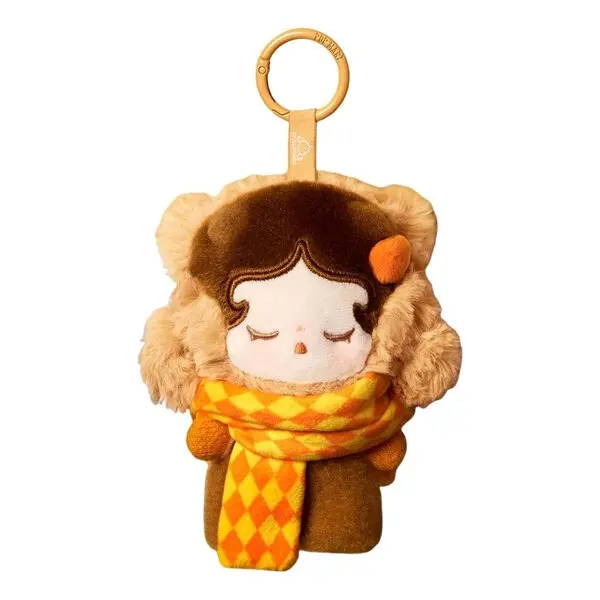 POP MART Pop Bean Skullpanda Plush Pendant With Snug Scarf - Multi-color