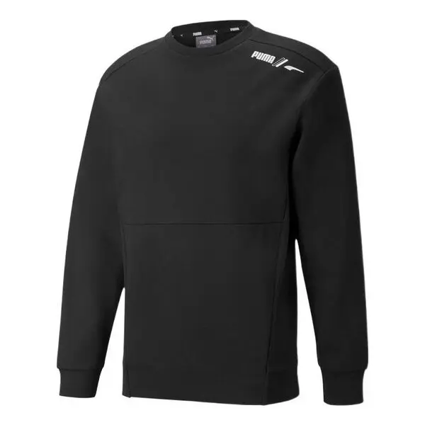 PUMA Long Sleeve Crew Neck Sweater - Black
