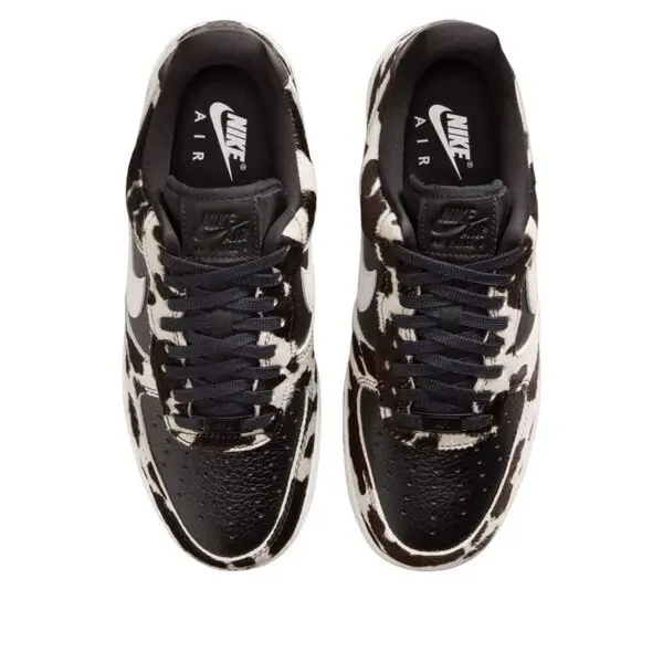 Nike Force 1 Low "cow Print" Sneakers - Black/phantom