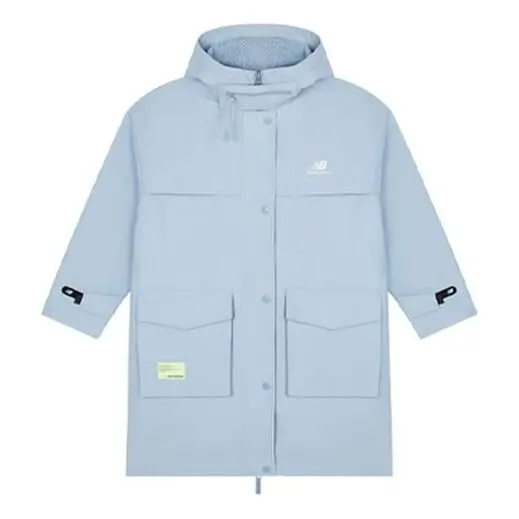 NEW BALANCE Big Pocket Hooded Jacket - Blue