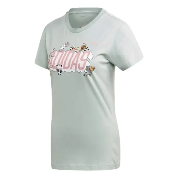 Adidas V-neck Illu T-shirt Asia Sizing - Green