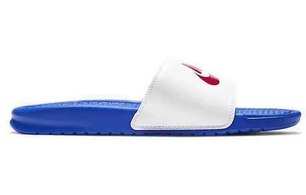 Nike Benassi Slide - White/blue/red