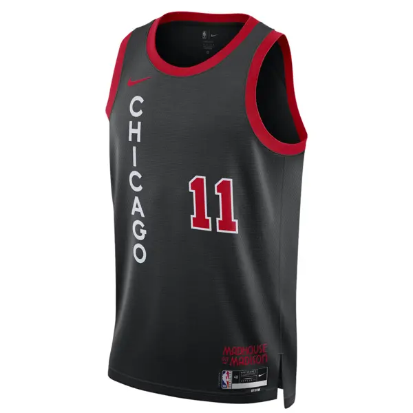 Nike Dri-fit Nba Swingman Jersey 2023/24 City Edition 'chicago Bulls Demar Derozan - Black/red