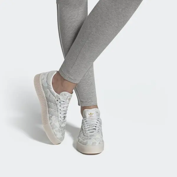 Adidas Sambarose " Camo" Sneaker - White